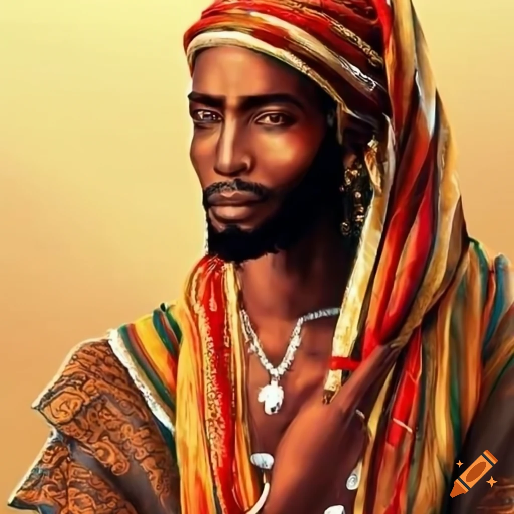 Portrait of a habesha man on Craiyon