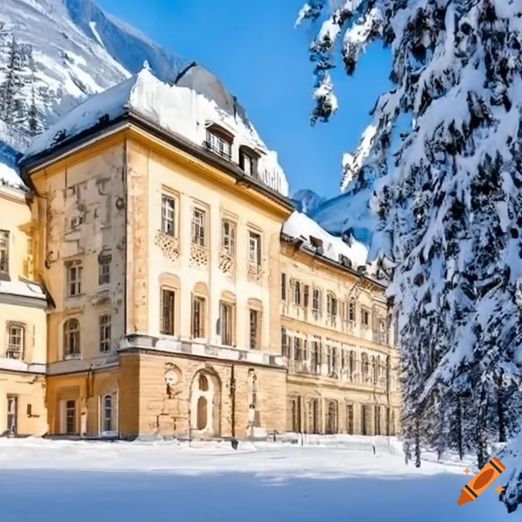 Elite college in st. moritz on Craiyon