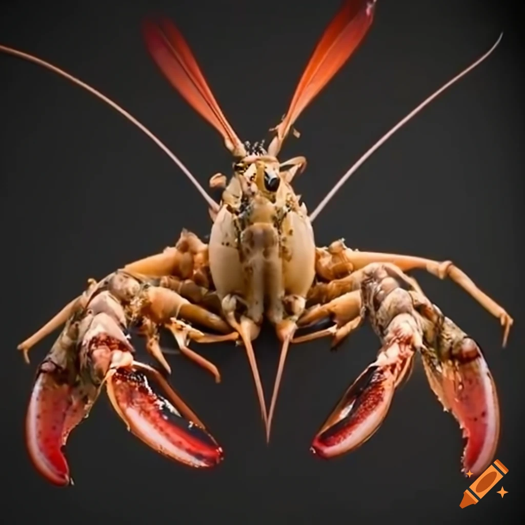 Lobster with a blank face for easy photoshop