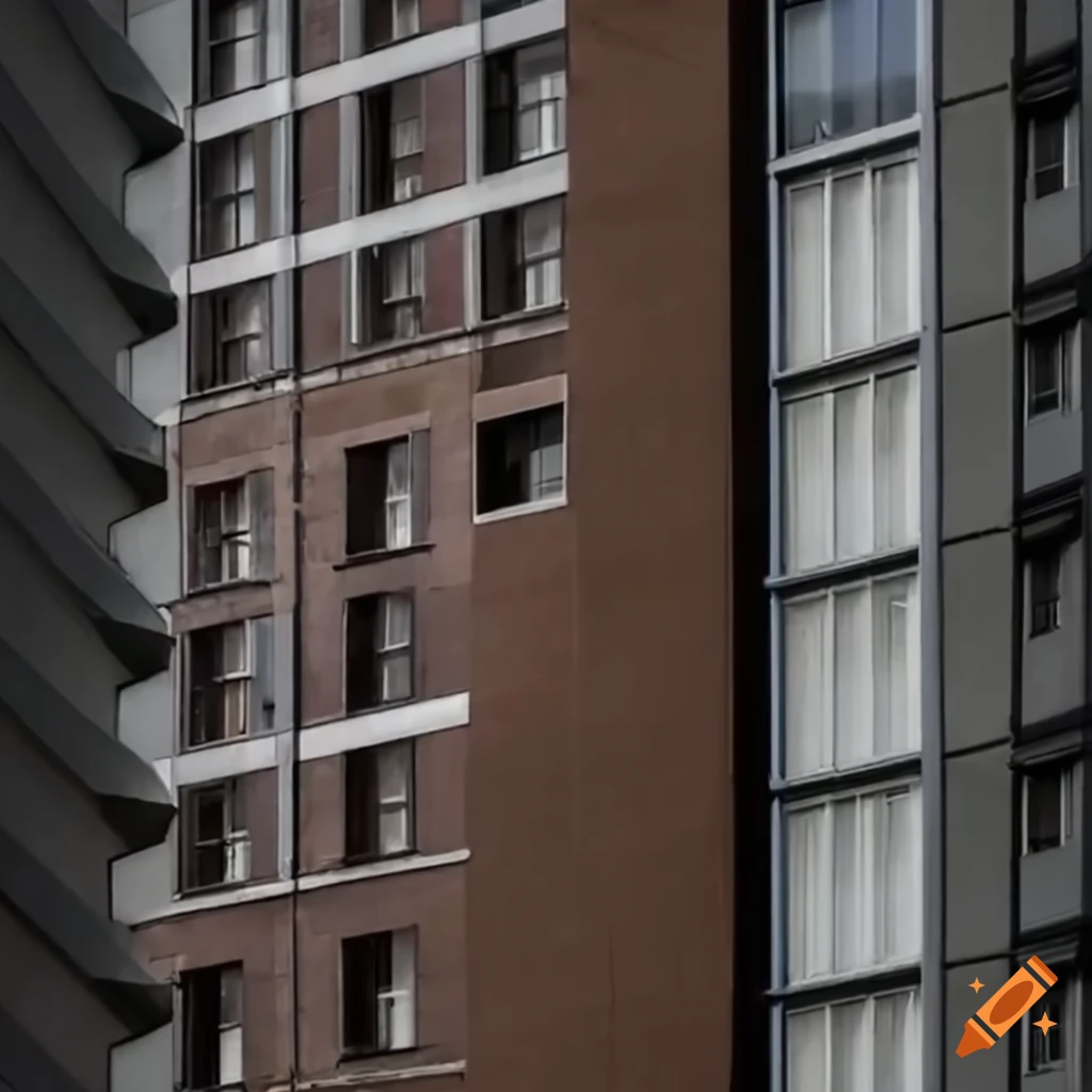 Exterior view of the backrooms from a high vantage point