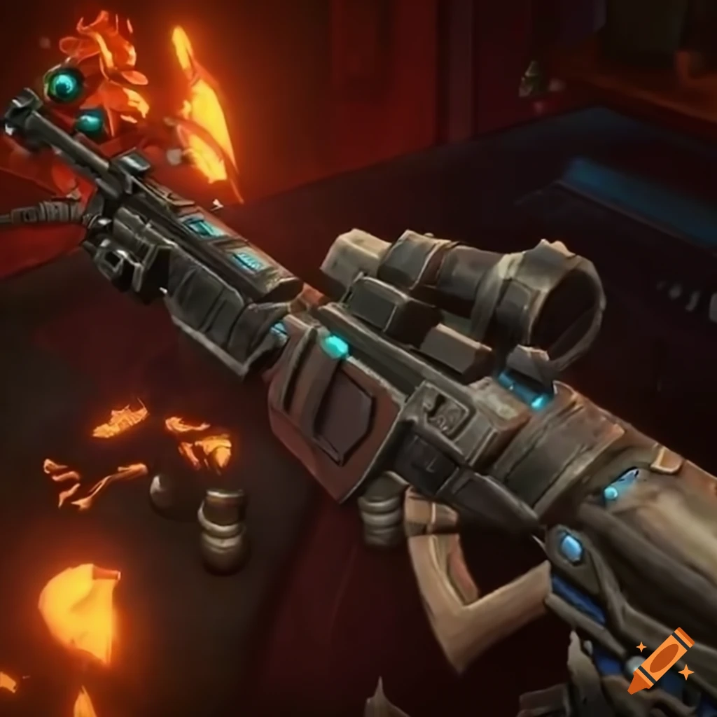 Screenshot of a retro gothic sallet fps game on Craiyon