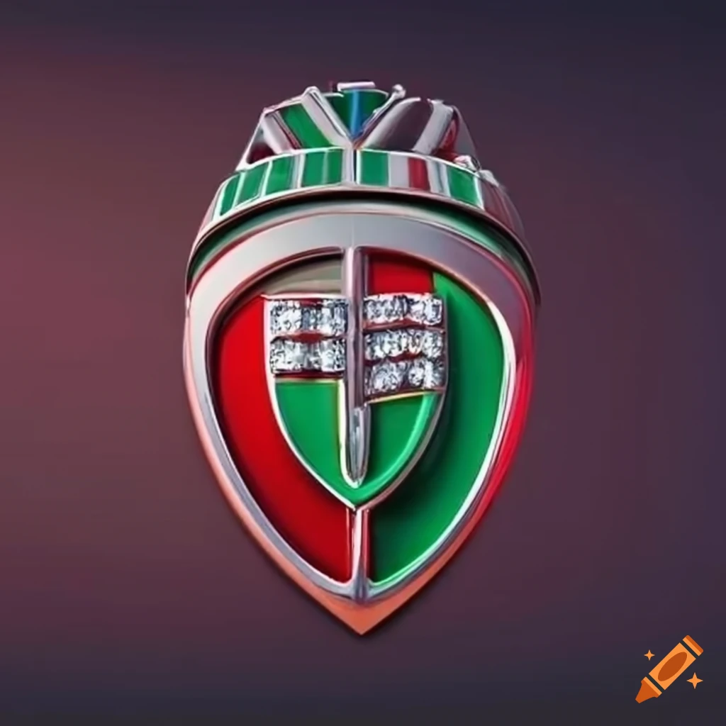 3d logo of alfa romeo nails