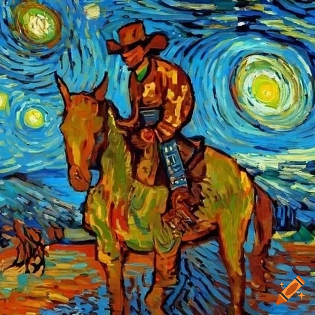 Van gogh's painting of a cowboy
