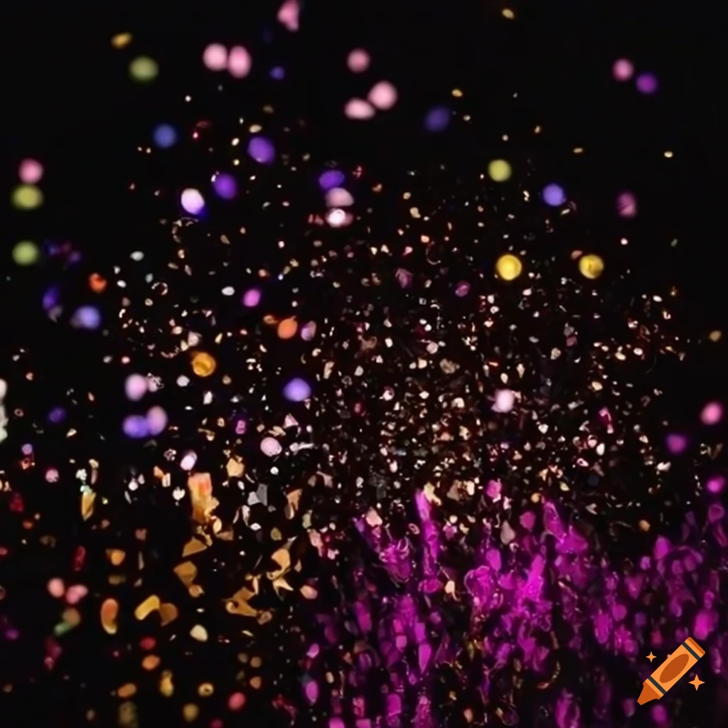 New year's eve celebration with confetti and balloons on Craiyon