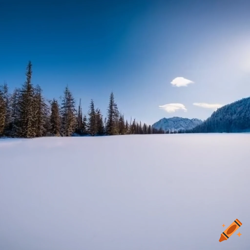 Pristine snowscape