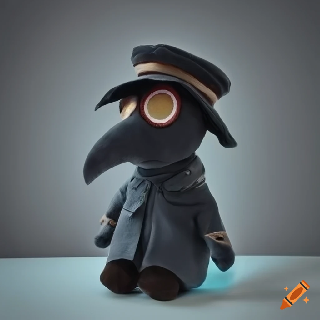 Plague doctor plushie toy