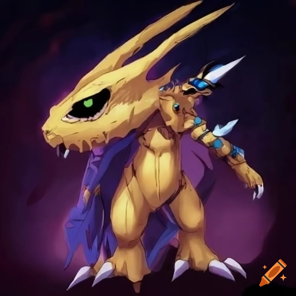 Anime mecha inspired by digimon style on Craiyon