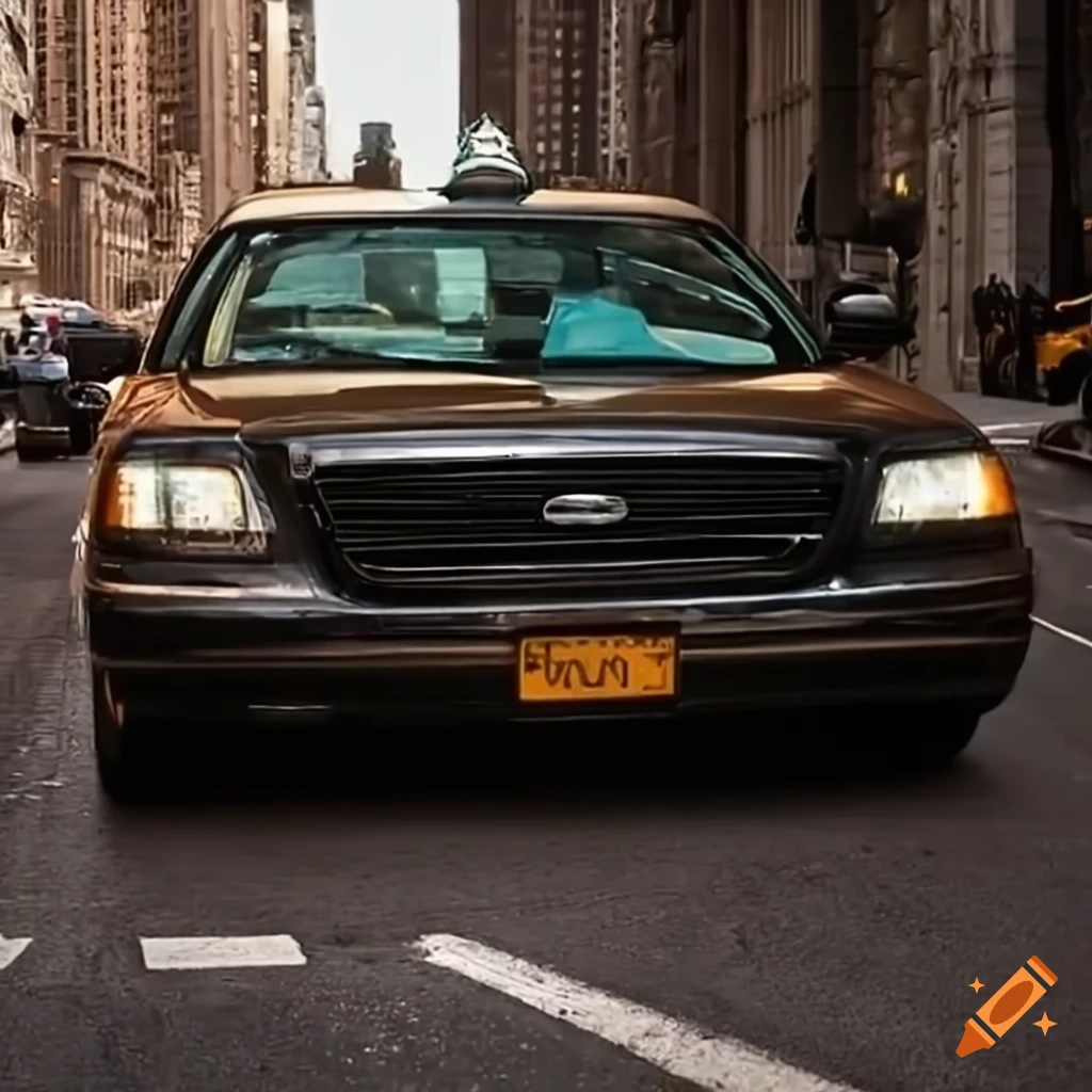 High-detailed new york taxi car