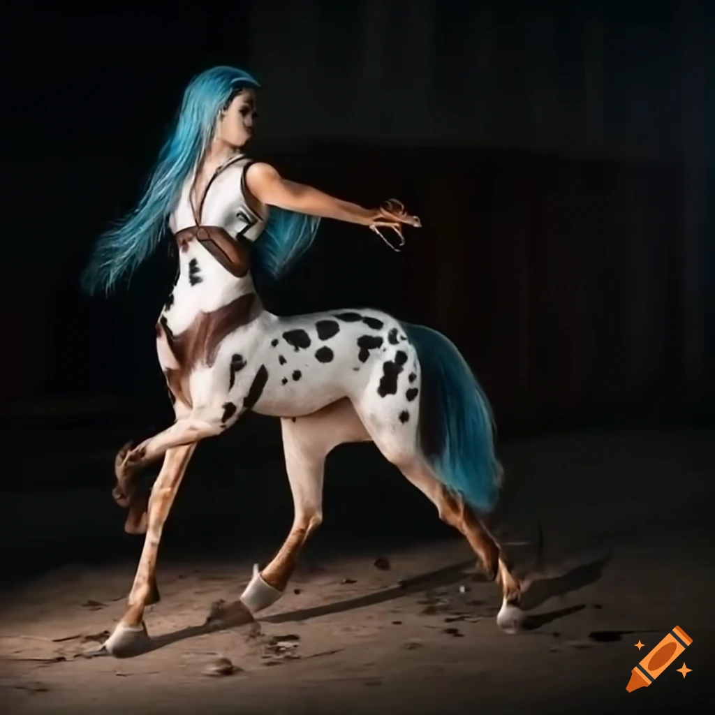 Centaurs in a traditional japanese stable on Craiyon