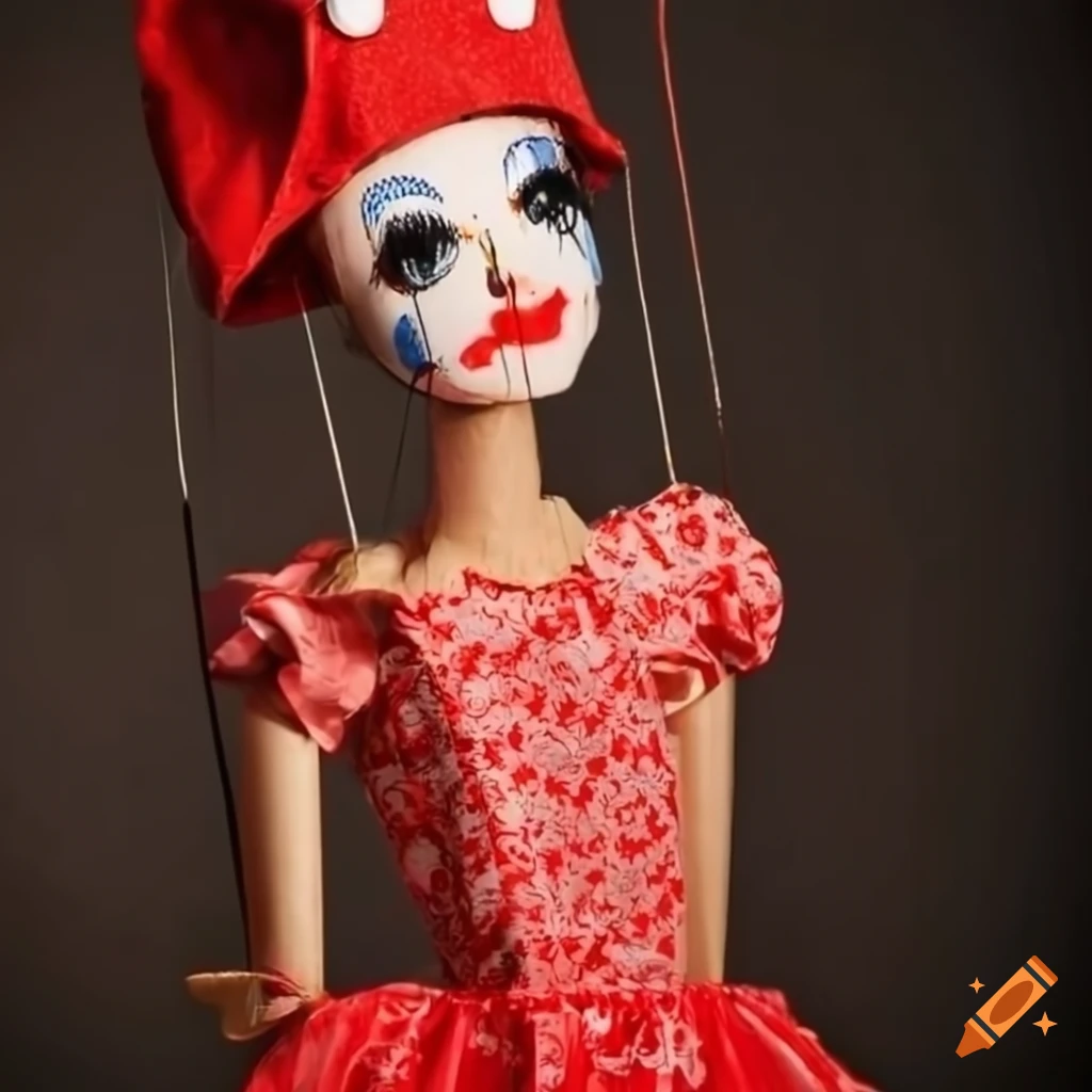 Marionette In A Beautiful Dress On Craiyon