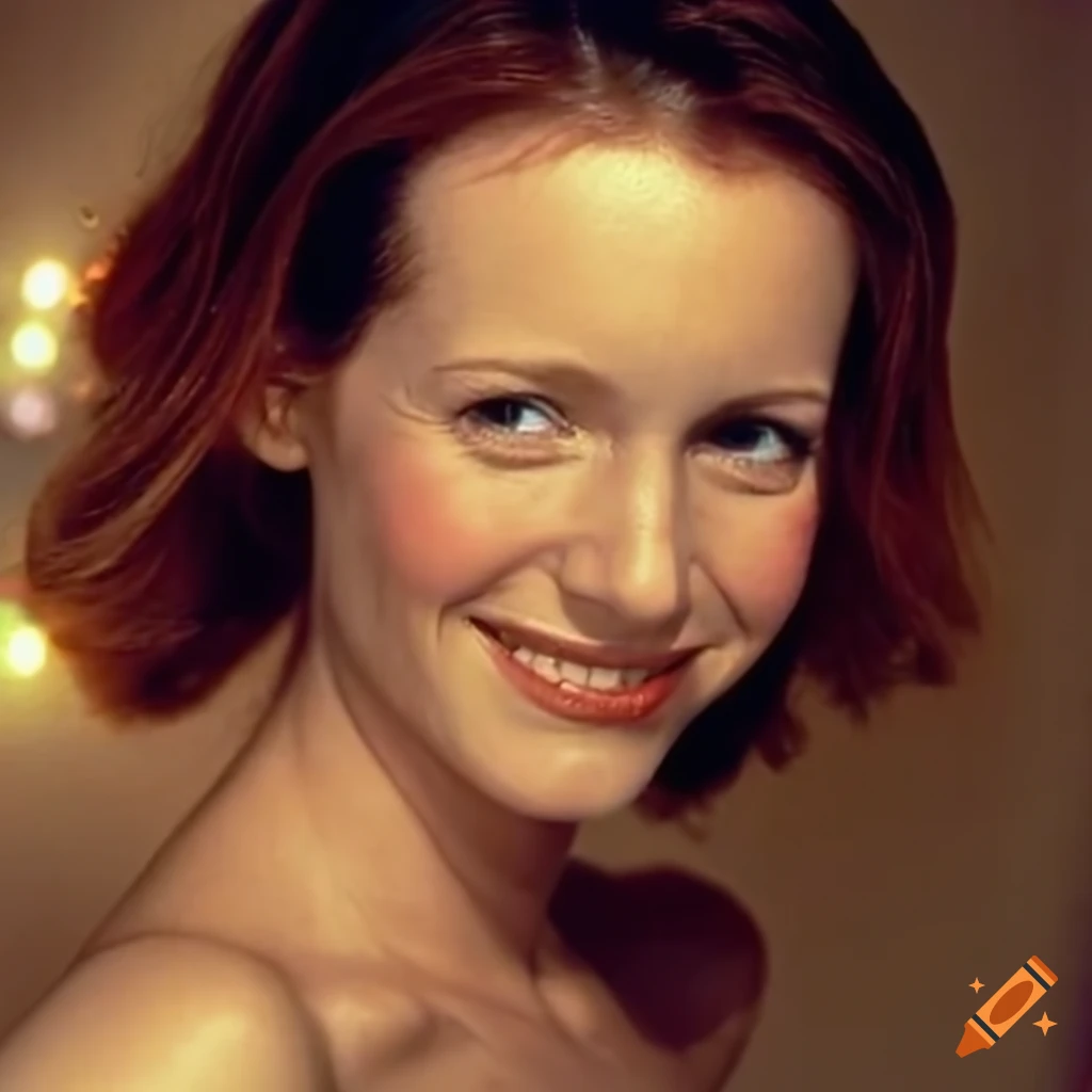 Close-up portrait of a beautiful young woman on Craiyon