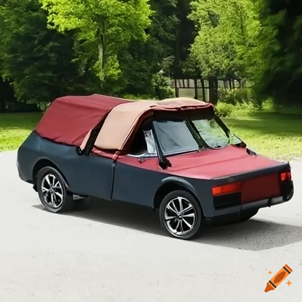 Folding portable car for easy transportation on Craiyon