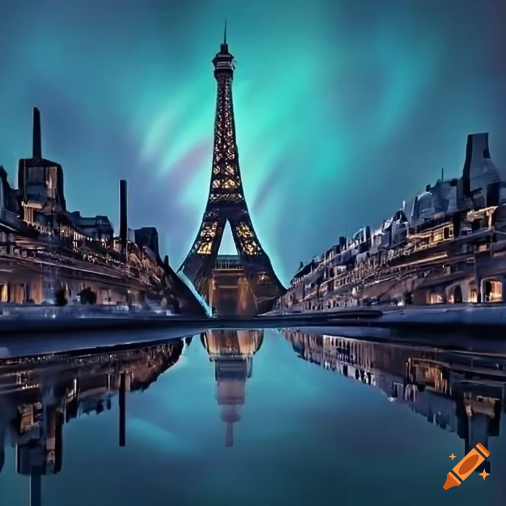 Cityscape of futuristic paris on Craiyon