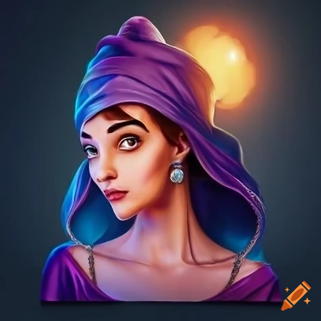 Realistic aladdin design for t-shirts