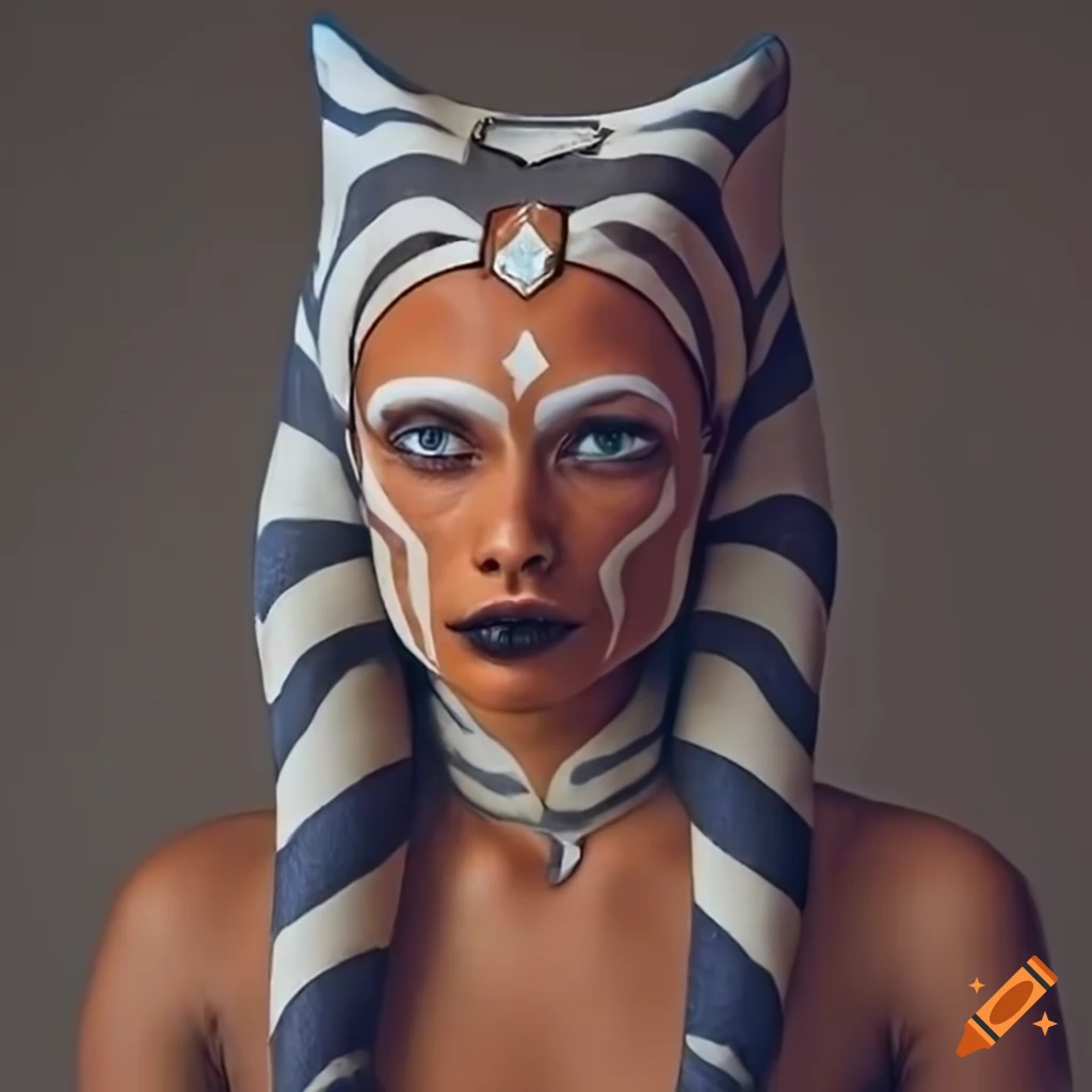 Rosario dawson as young ahsoka tano on Craiyon