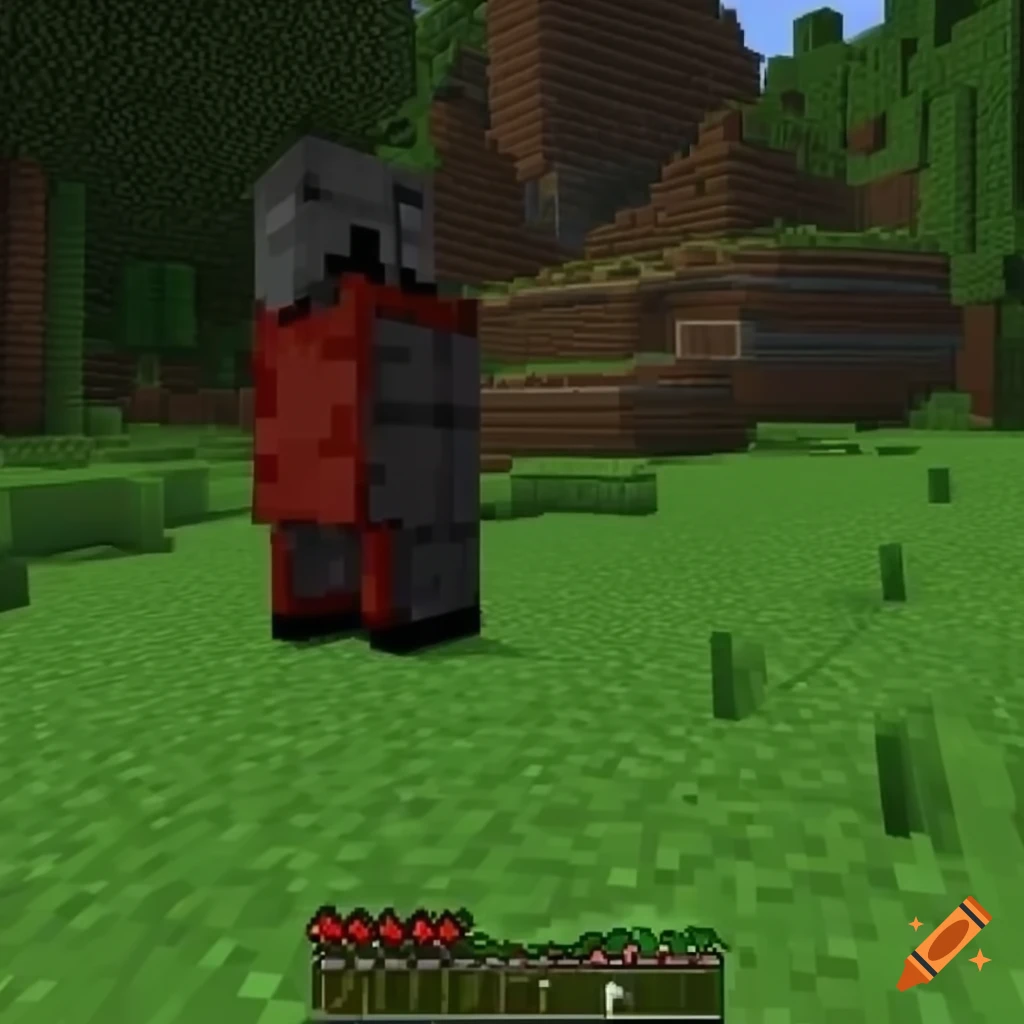 Visual representation of minecraft's evolution on Craiyon