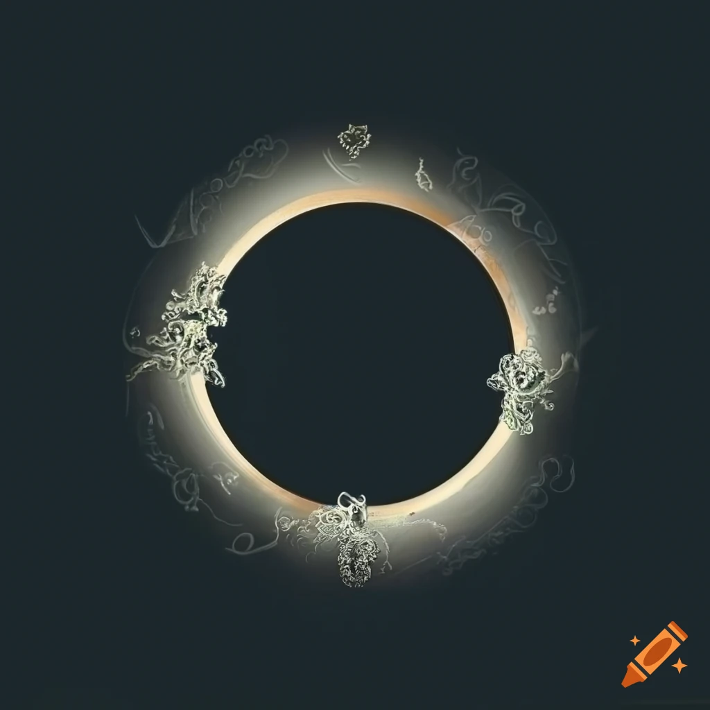 Gothic circle frame icon