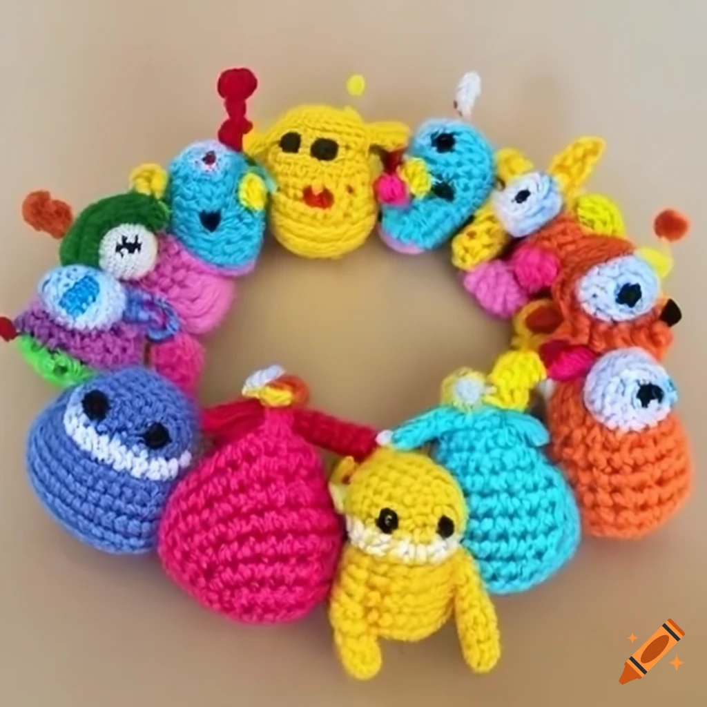 Cbeebies amigurumi toy on Craiyon