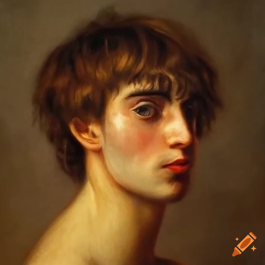 Oil painting of a greek god exuding confidence and mightiness on Craiyon