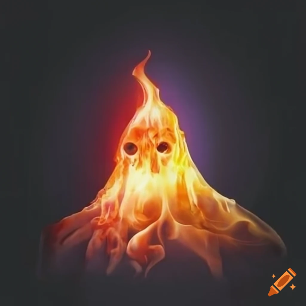 Ghost made of fire