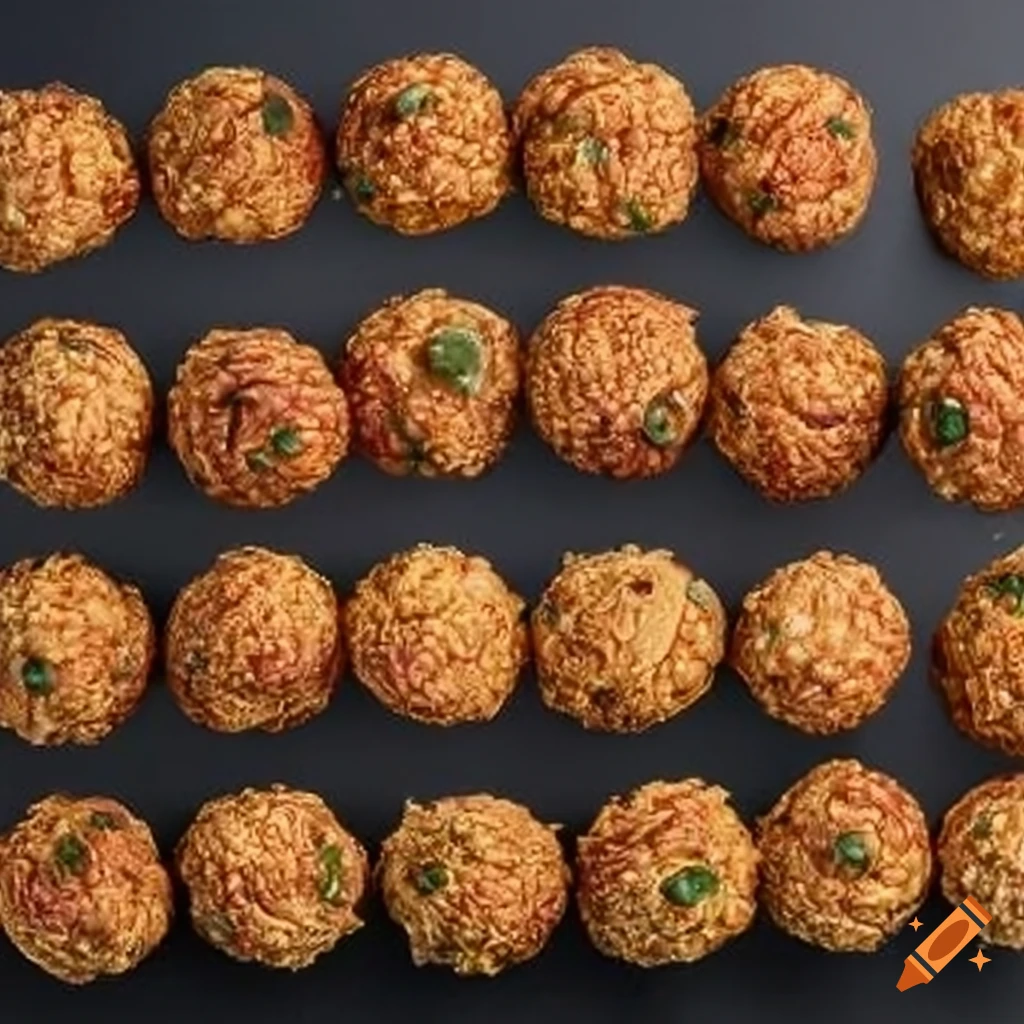 Savory bite-sized balls