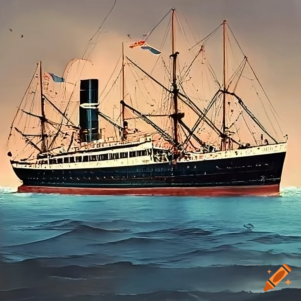 Image of ss pioneer cargo ship from 1908