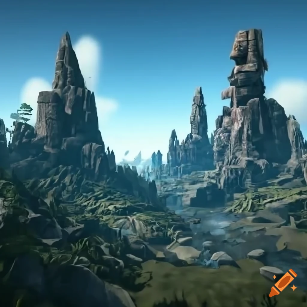 Ark environment on Craiyon