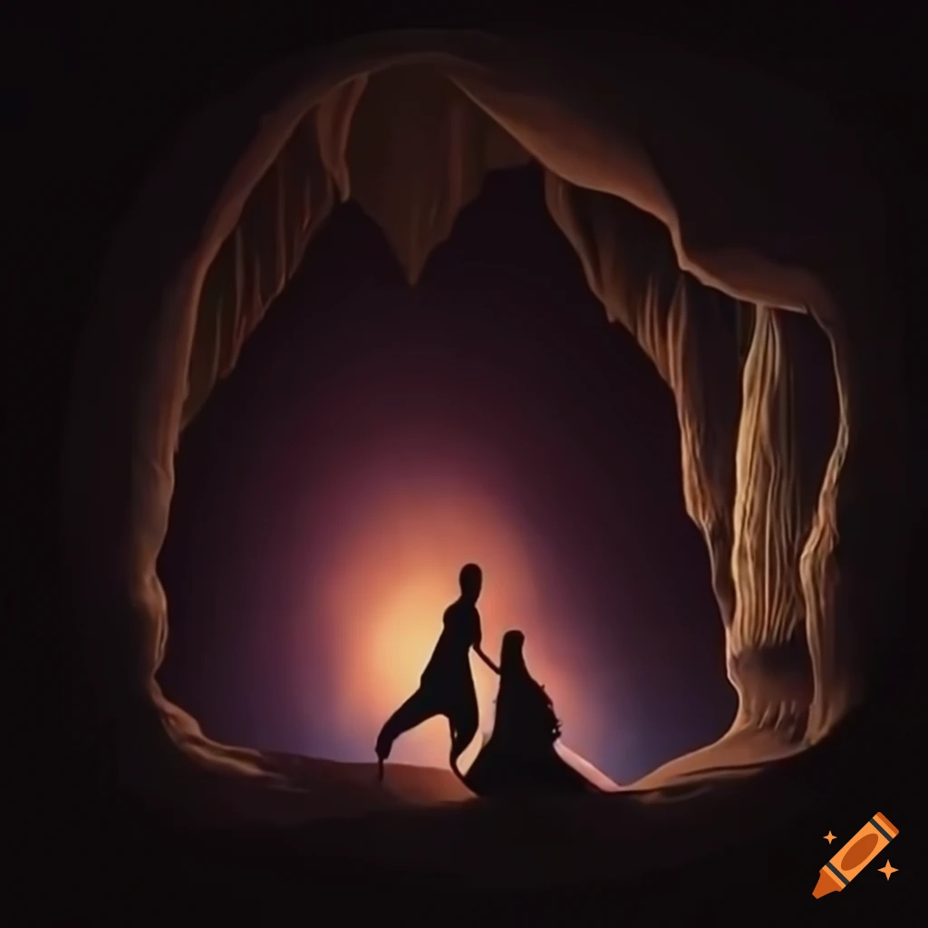 People dancing inside a cave on Craiyon
