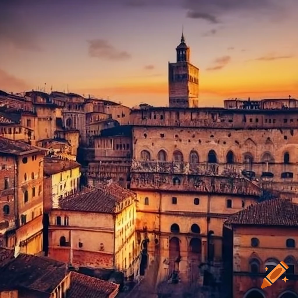 Cityscape of perugia center