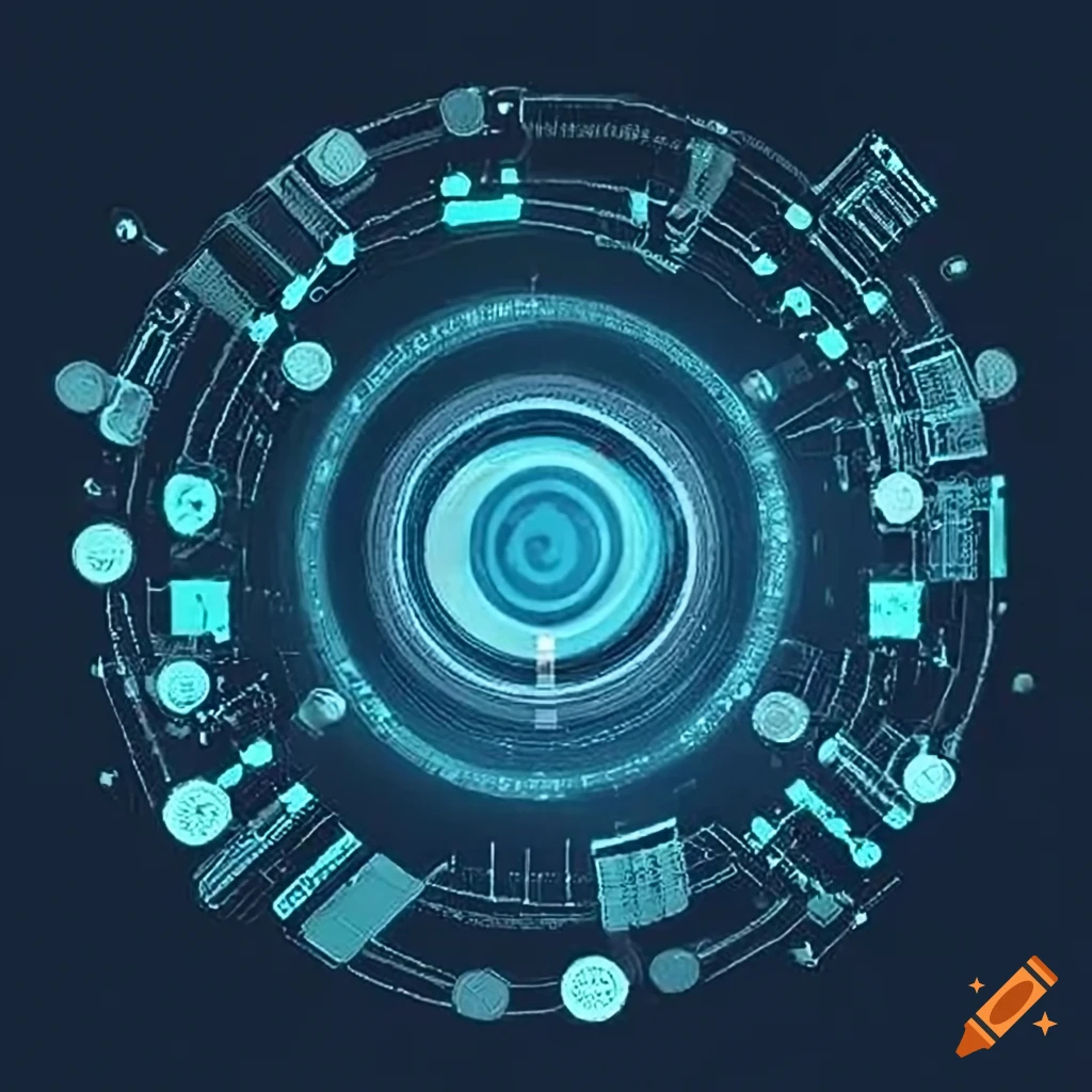 Database illustration for ai data collection on Craiyon