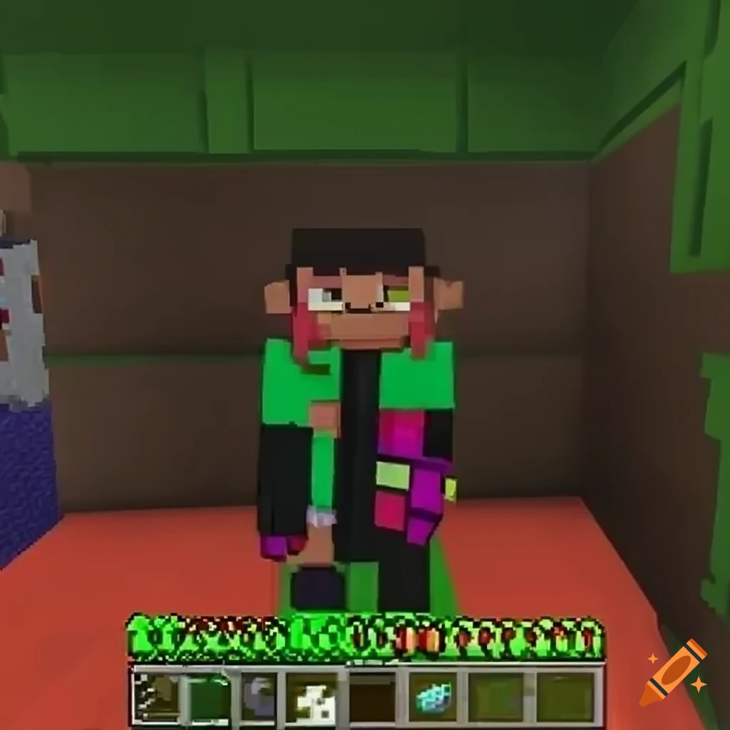 Minecraft splatoon-style servers on Craiyon