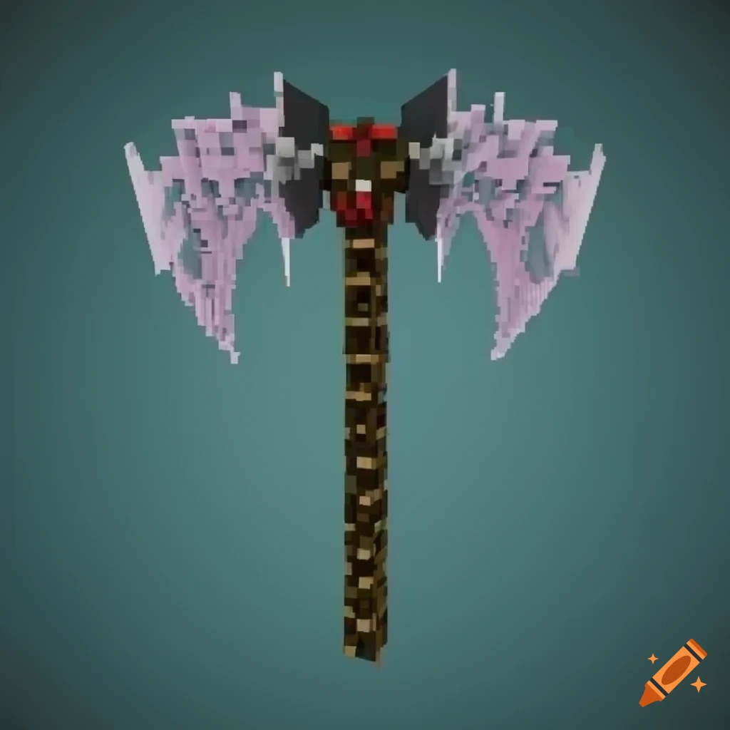 Minecraft trident on Craiyon