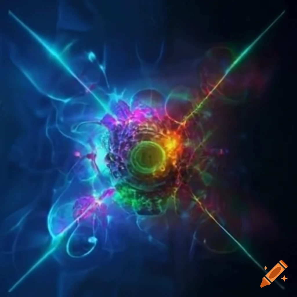 Visual representation of quantum physics on Craiyon