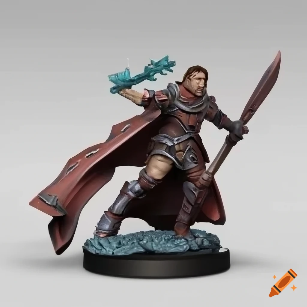Rpg miniatures in dungeons and dragons style