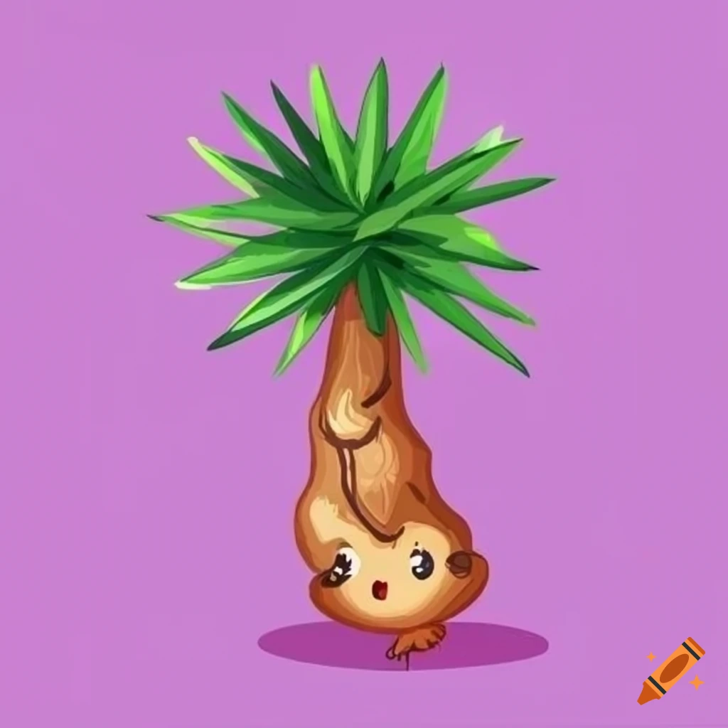 Cute illustration of a yucca root
