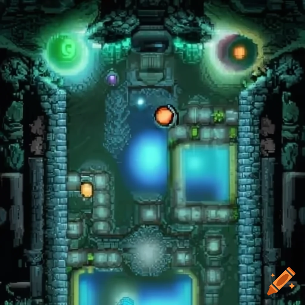 2d game layout with bubbles on Craiyon