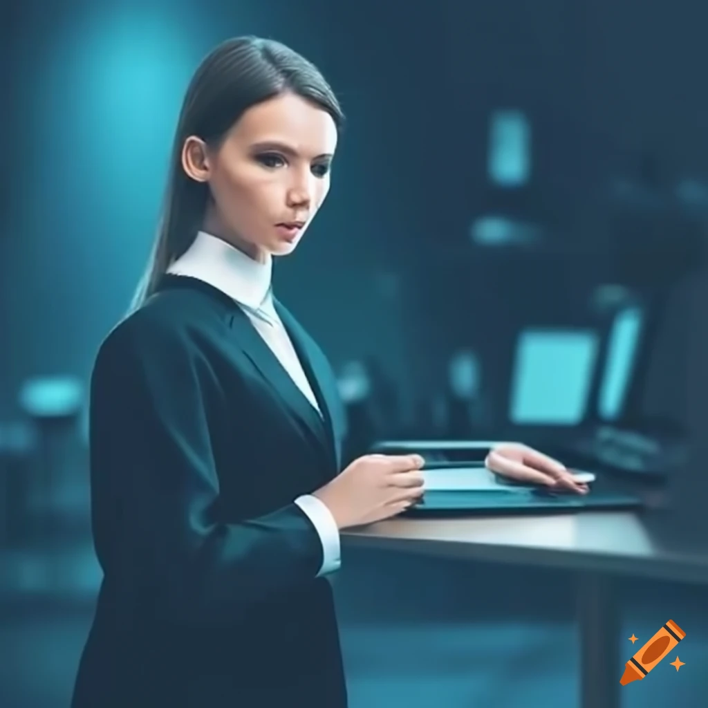 Modern technology in use in a lawyer's office