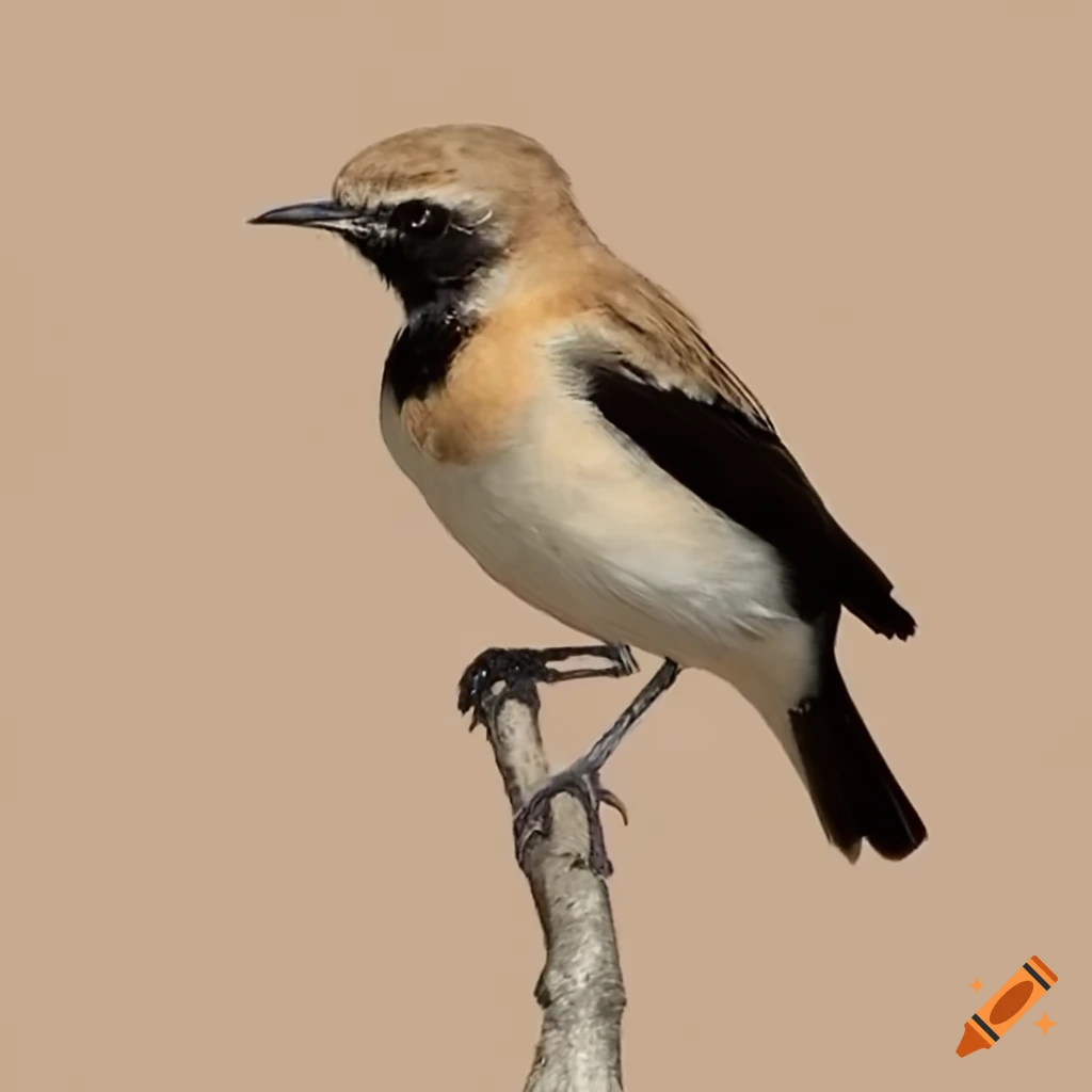 Hybrid bird - zitting cisticola and black-eared wheatear