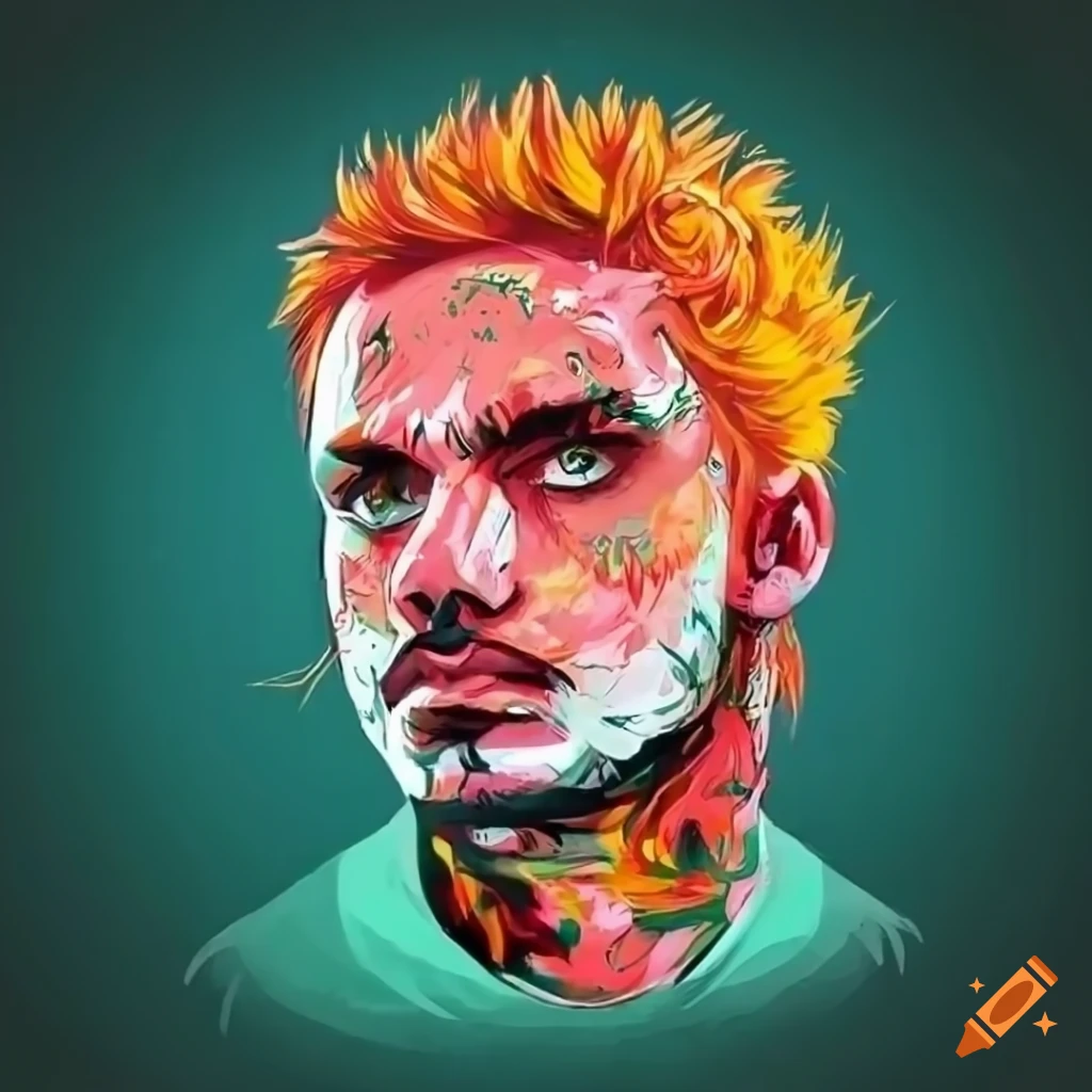 Detailed cartoon character with unique style