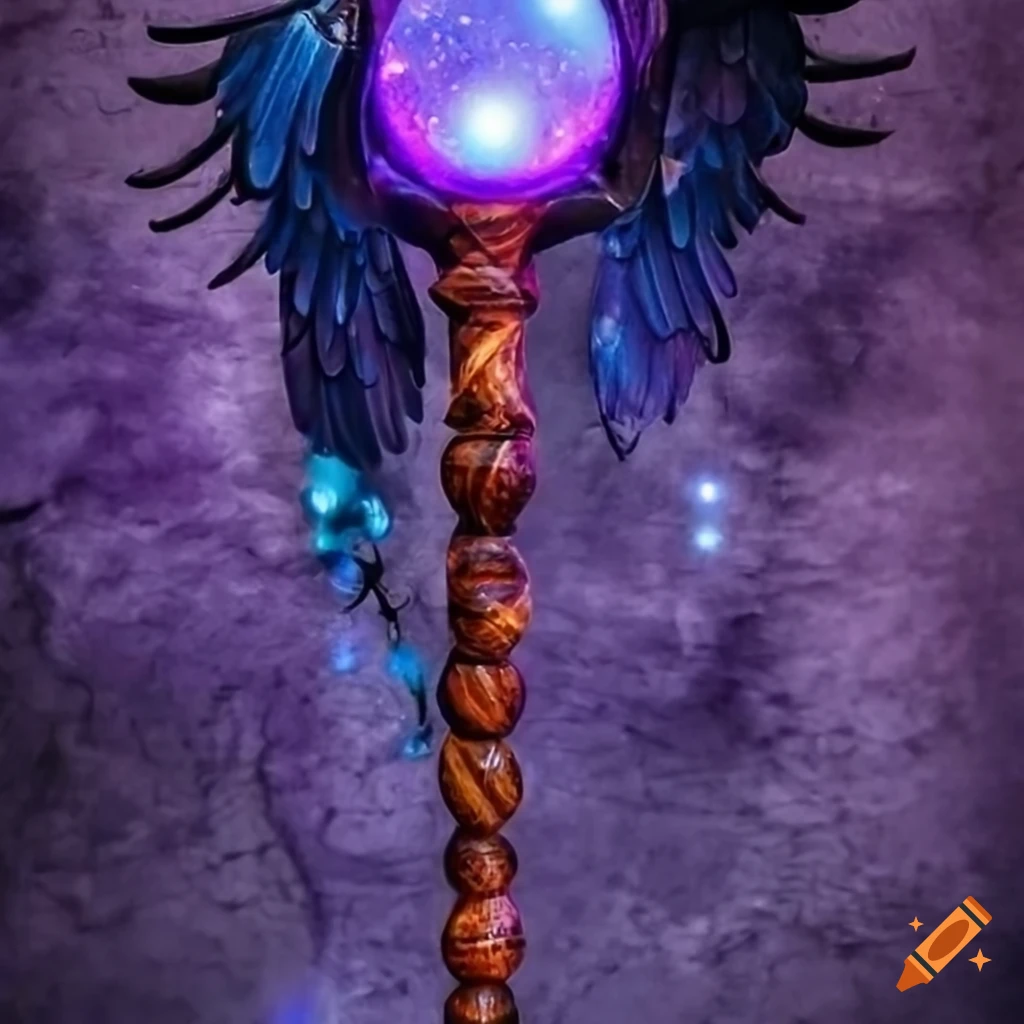 Mythic staff on Craiyon