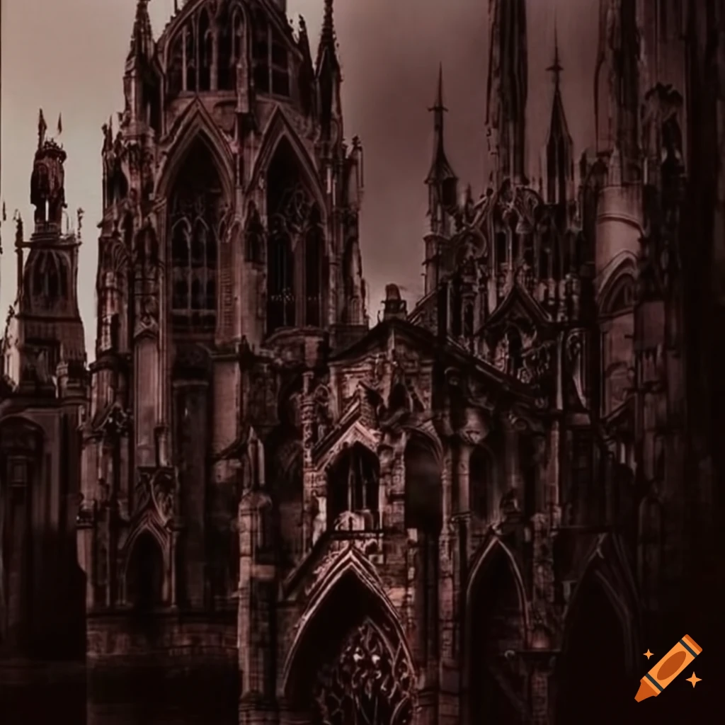 Gothic theater empire castle on Craiyon