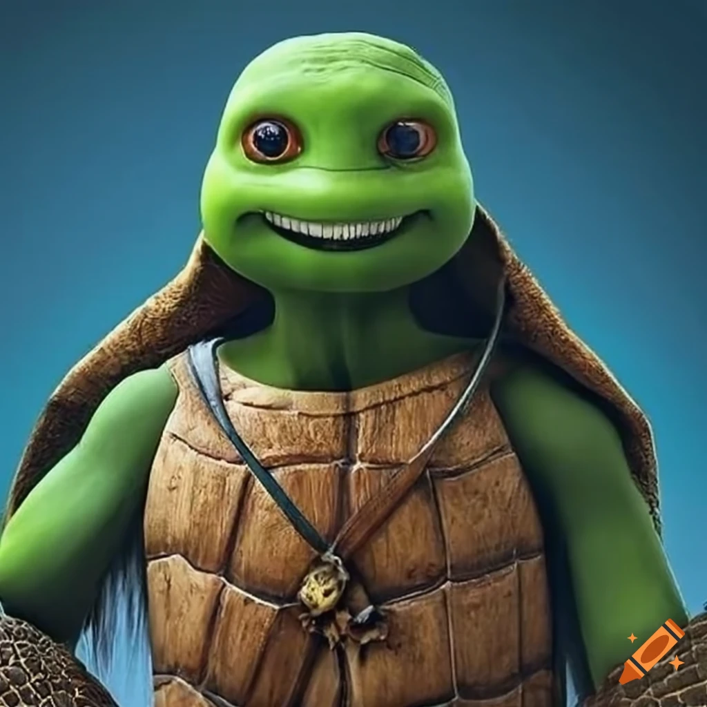 Art of a french leonardo turtle