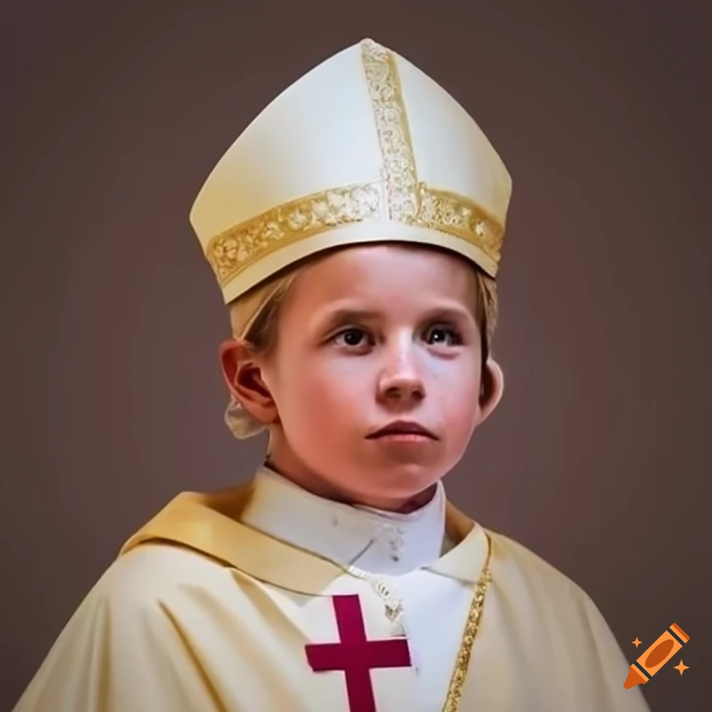 Zoomer dressed as a pope