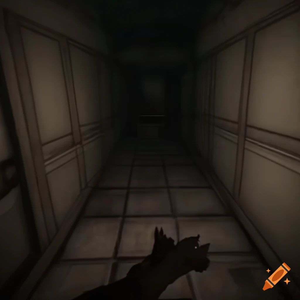 Screenshot of a surreal horror game