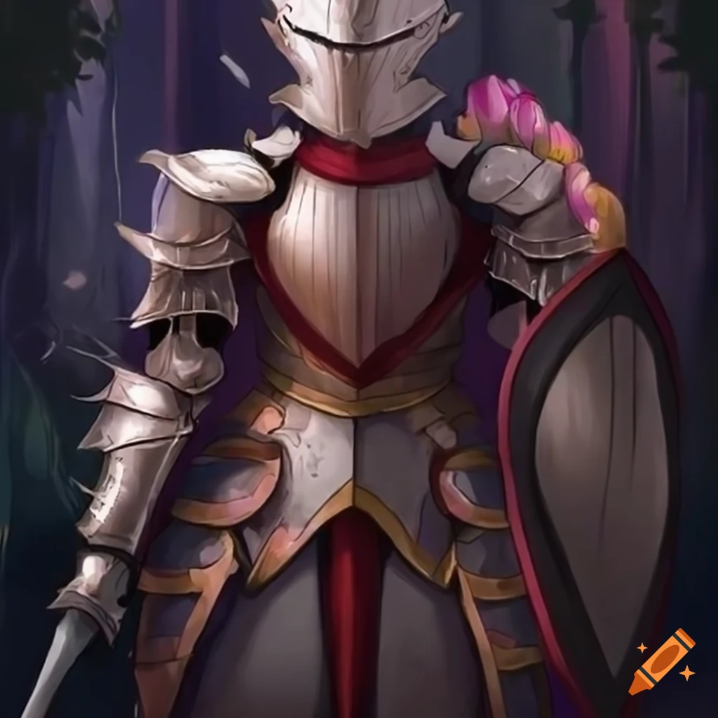 Knight in tulip armor