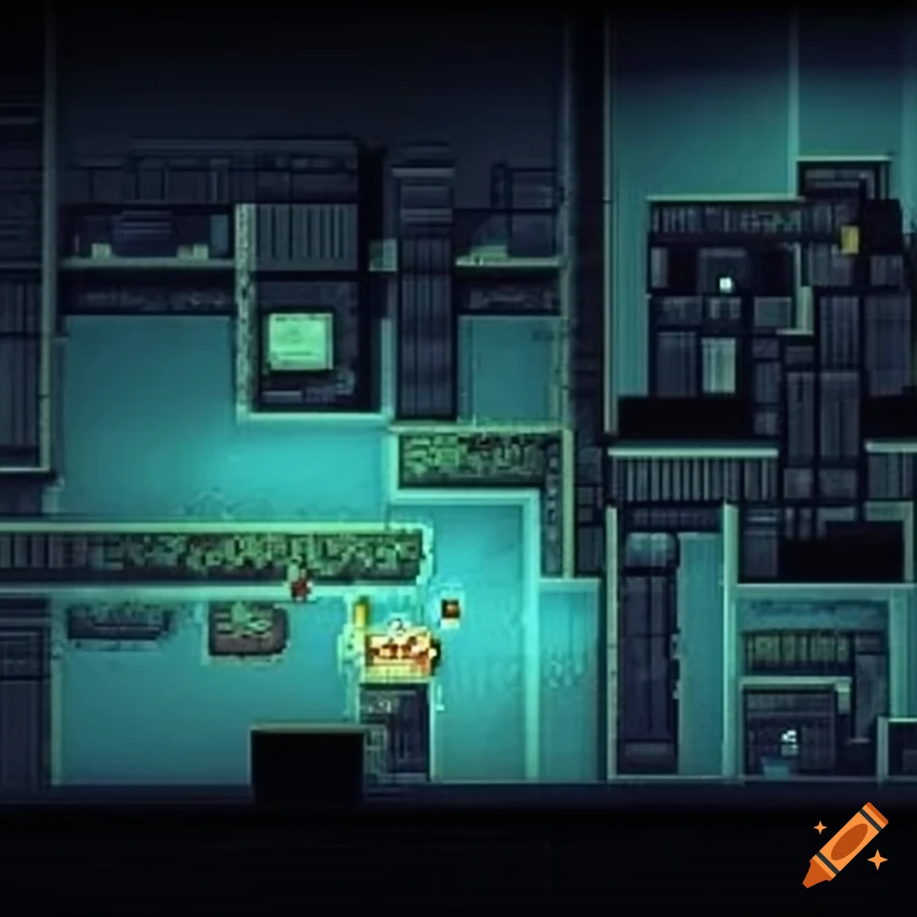 Pixelated world reminiscent artwork on Craiyon