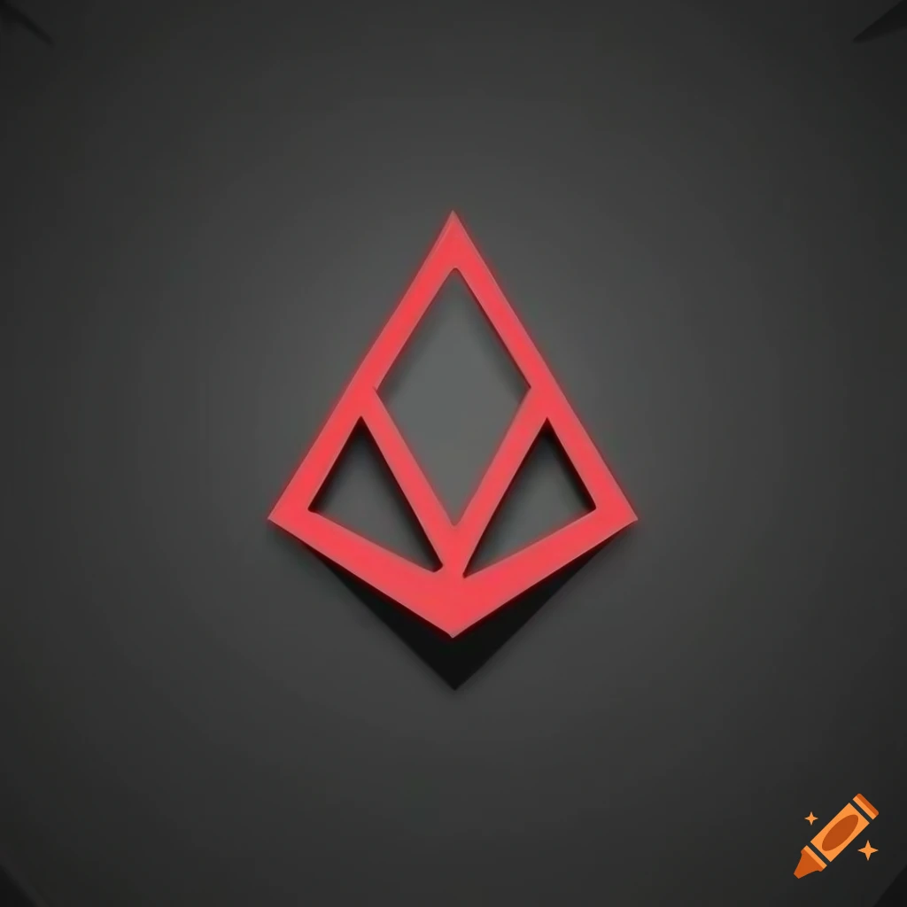 Black triangle logo design