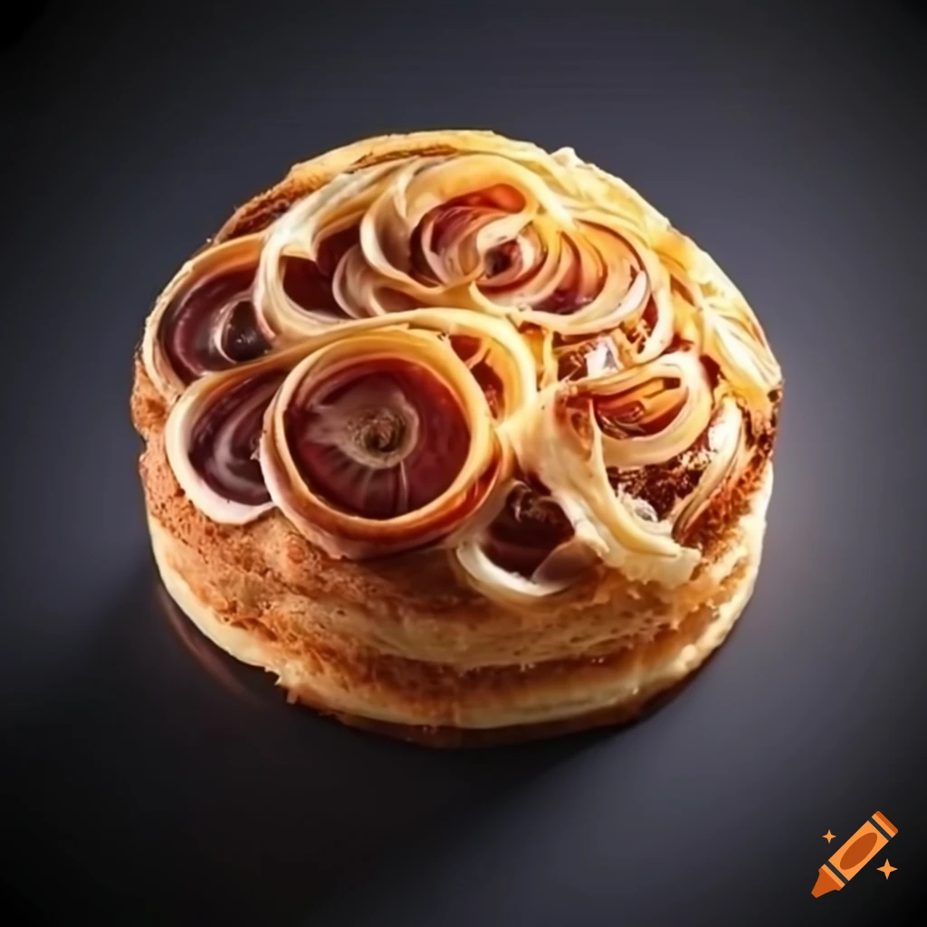 Delicious onion cake on Craiyon