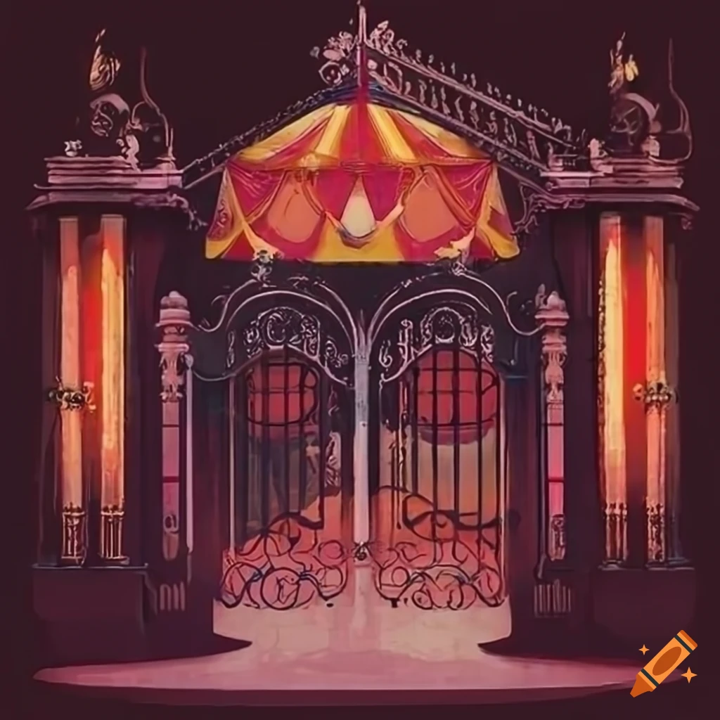 Aesthetic concept art of an elegant gate on Craiyon