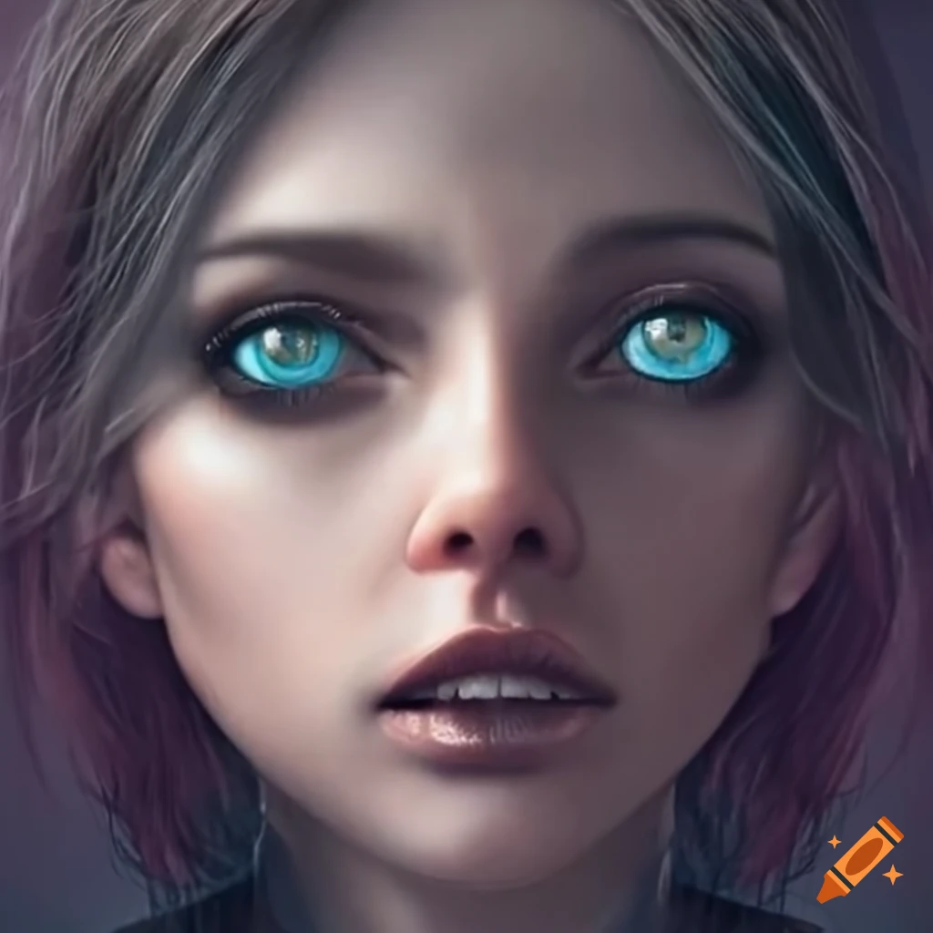 Portrait of a young lady with haunting eyes